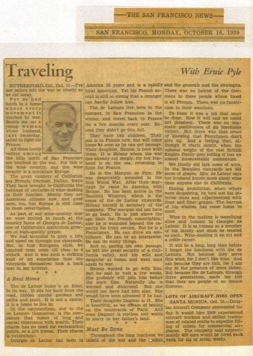 Ernie Pyle – Napa County Historical Society